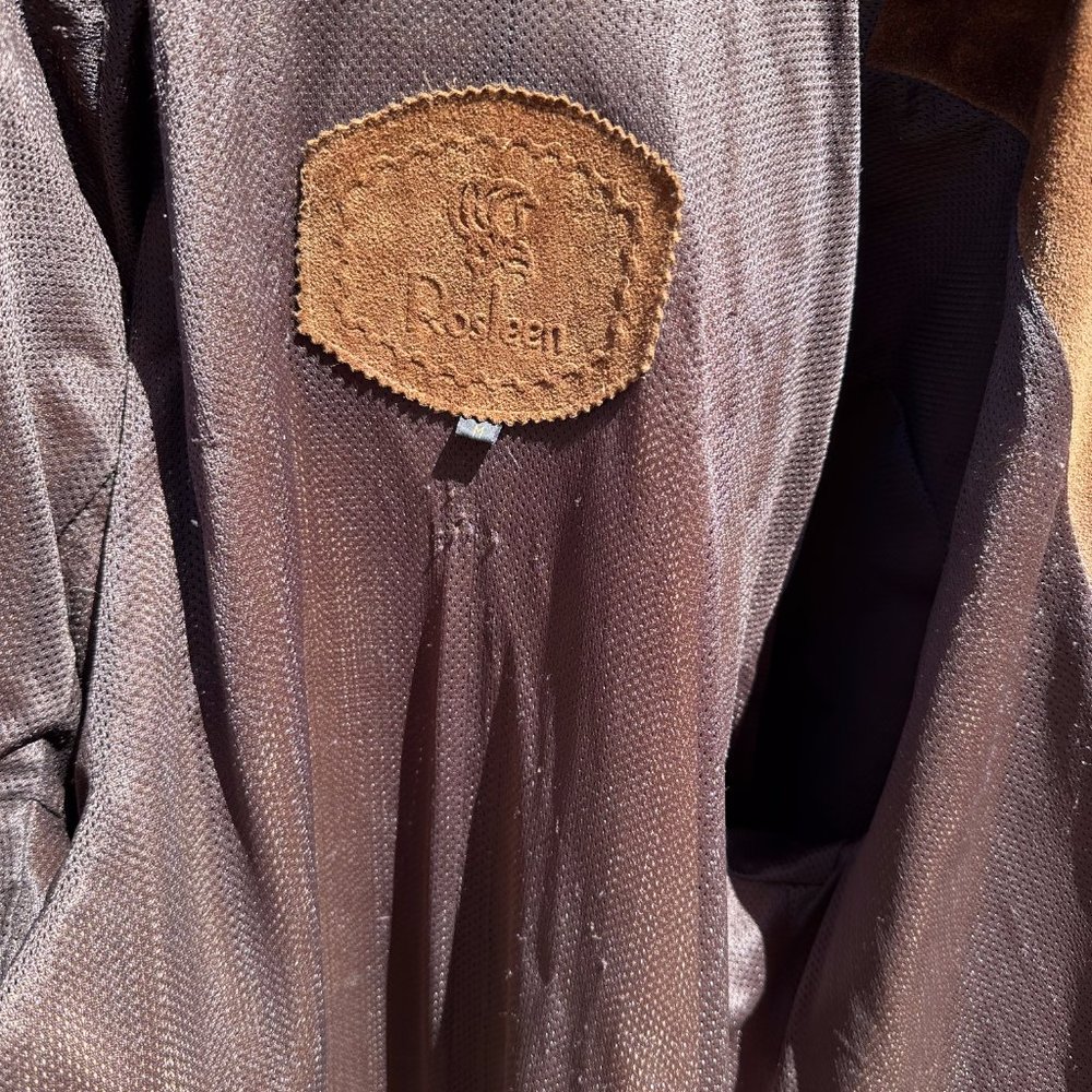 Rare Rosleen Real Suede Leather Jacket ~ Coat - Gem